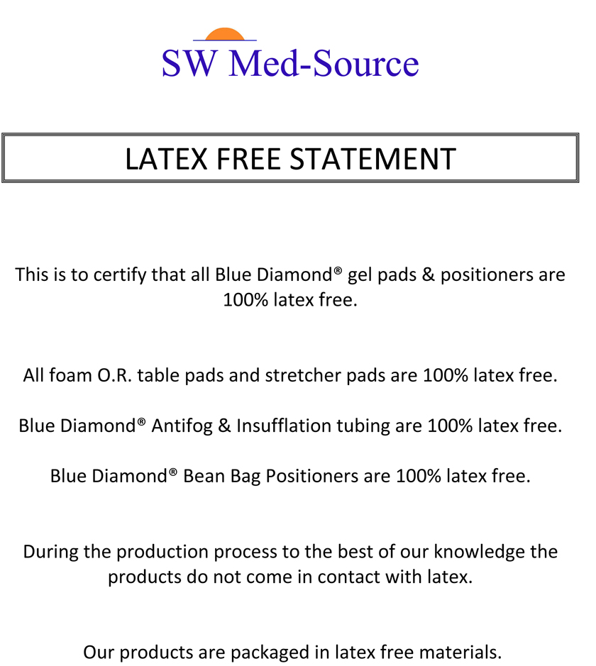 Bean Bags Surgery Blue Diamond Vacuum Gel Overlay Positioner